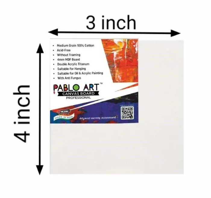 Pablo Art 3×4 Mini Canvas Board - Stationery Spot
